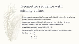 Maths sequence and series grade 12 boitlamo | PPTX