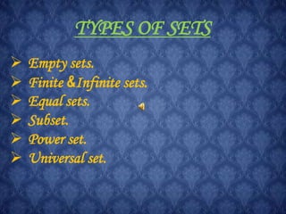 Maths sets ppt | PPTX