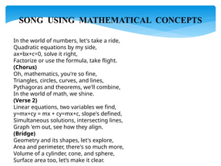 Mathematica formulas in a jingle composition | PPTX