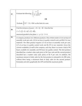 Maths sqp | PDF