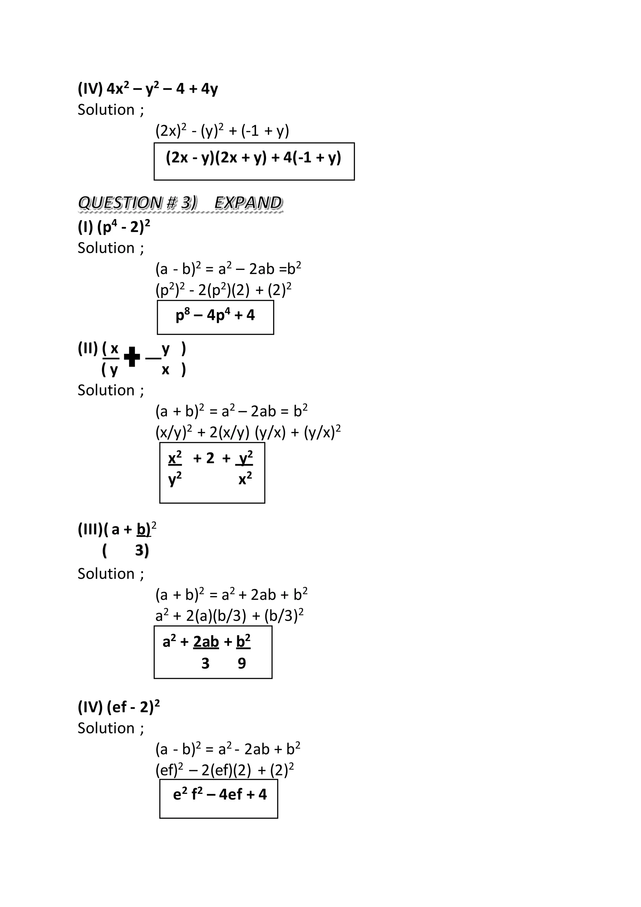 MATH- FACTORIZE AND EXPAND EASY TO UNDERSTAND | DOCX