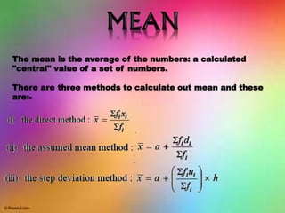Maths statistcs class 10 | PPTX