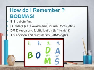 Bodmas | PPT