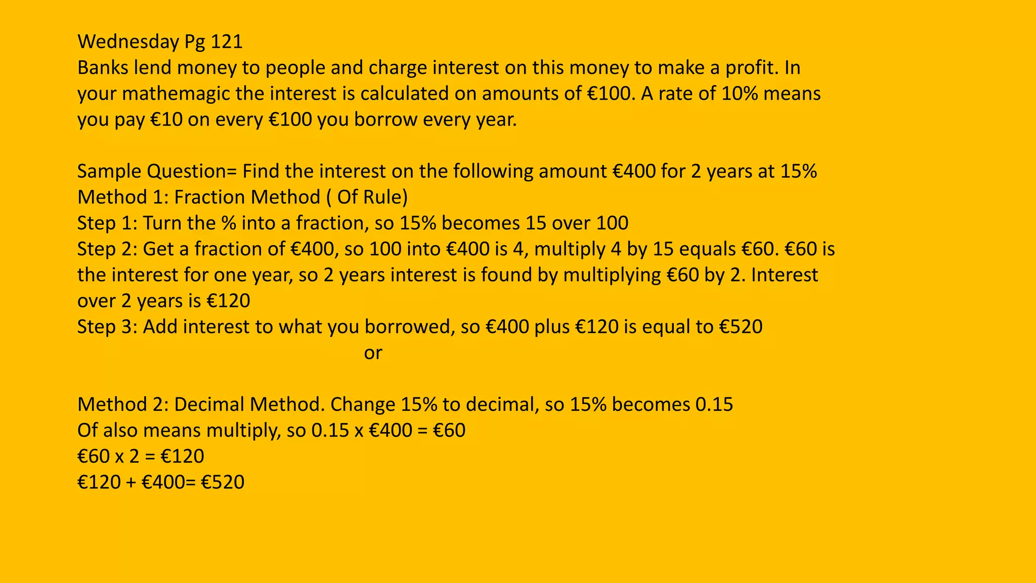 Maths Study Notes Ppt