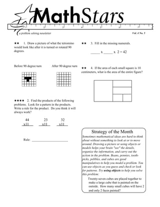 Math stars grade 4 | PDF