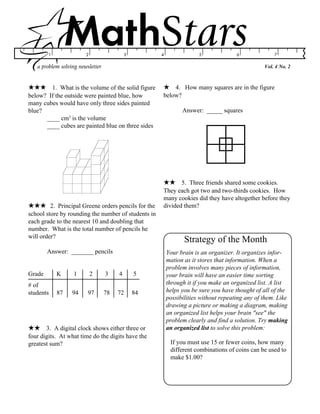 Math stars grade 4 | PDF