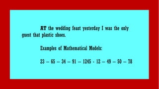 Math Statement Without Name Number & Without Symbol Number | PPT