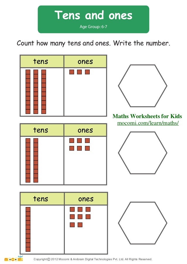 Tens And Ones Maths Worksheets For Kids Mocomi Tens And Ones Maths Worksheets For Kids Mocomi