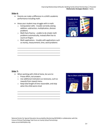 Unit 6: Math Strategies - Parental Involvement Notes | PDF