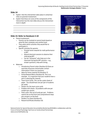 Unit 6: Math Strategies - Parental Involvement Notes | PDF