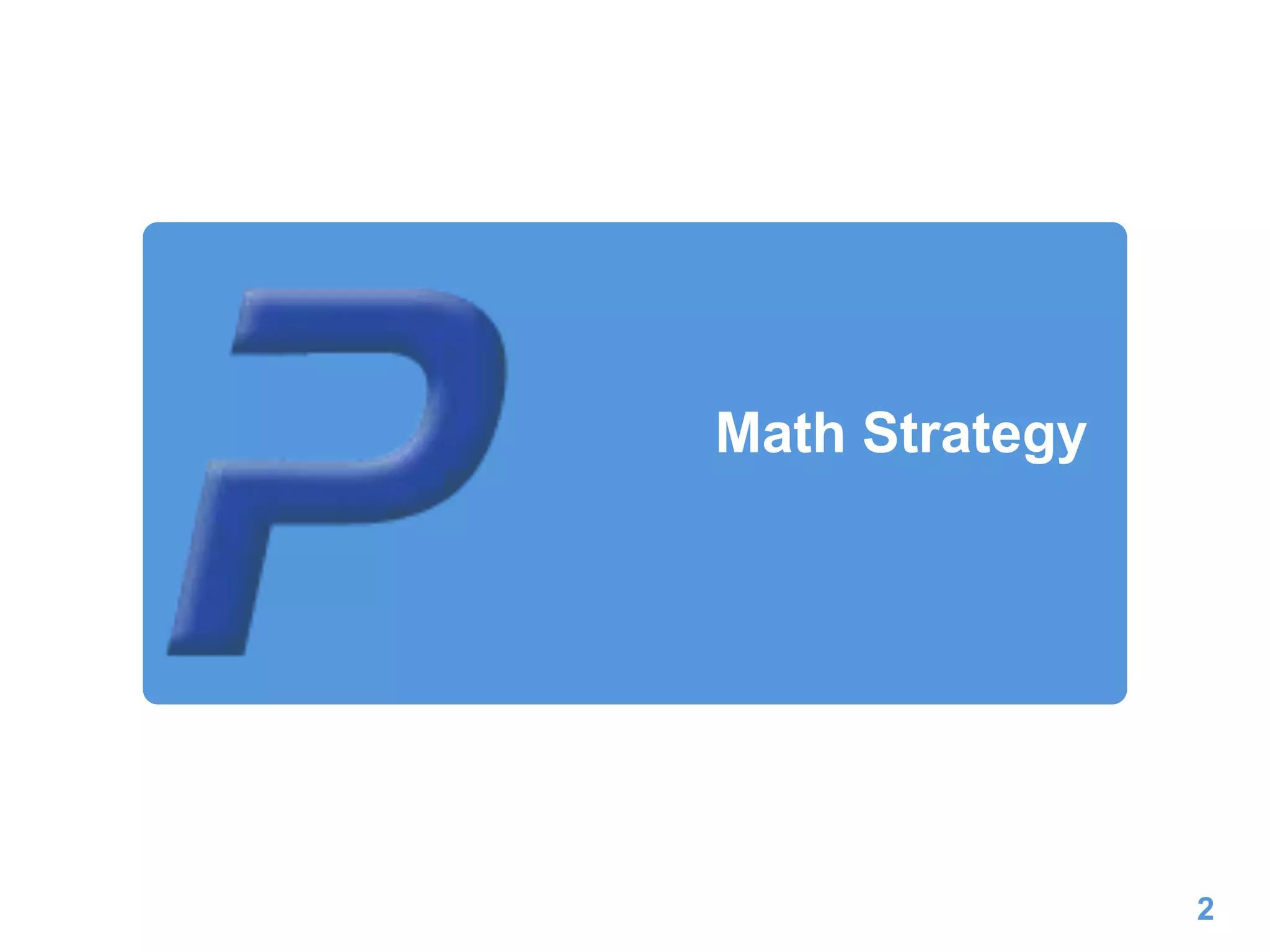 Math Strategy | PPT