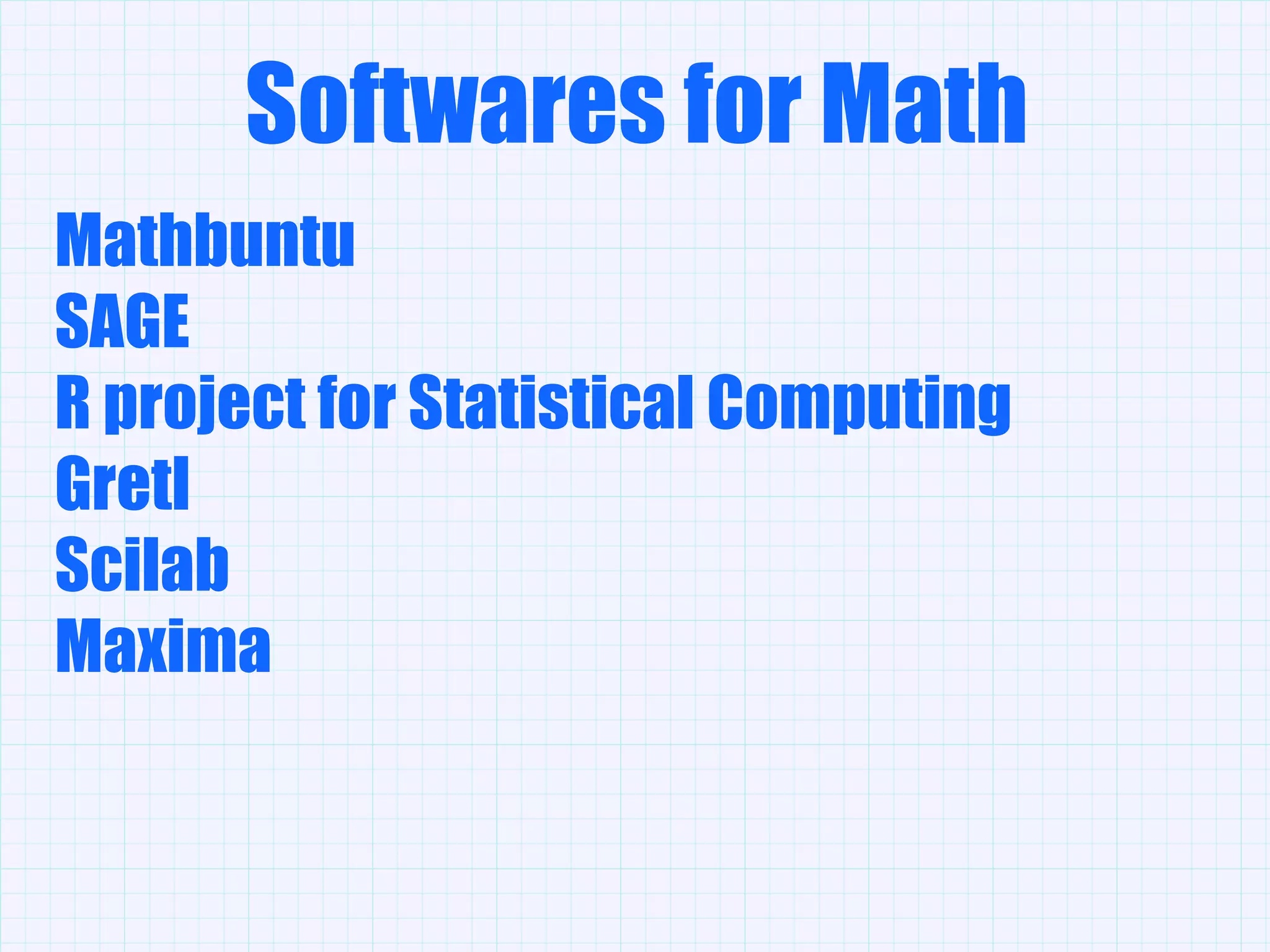 Math subject specific tools presentation | ODP | Science
