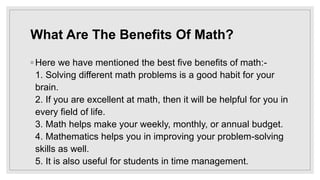 Maths used in day to day life.pptx