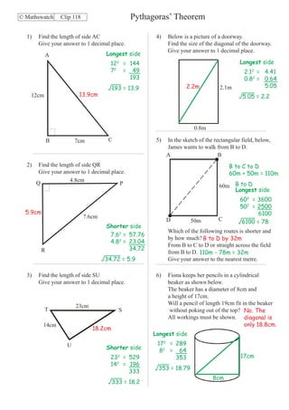 Maths watch worksheets sample | PDF