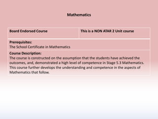 Maths (general advanced-extension) | PPTX | Physics | Science