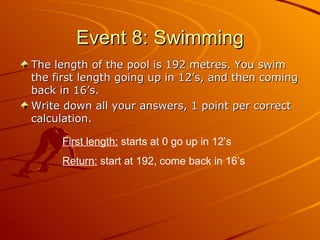 Maths Week Decathlon | PPT