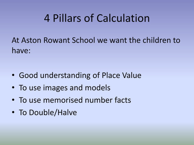 Maths workshop calculation strategies | PPT