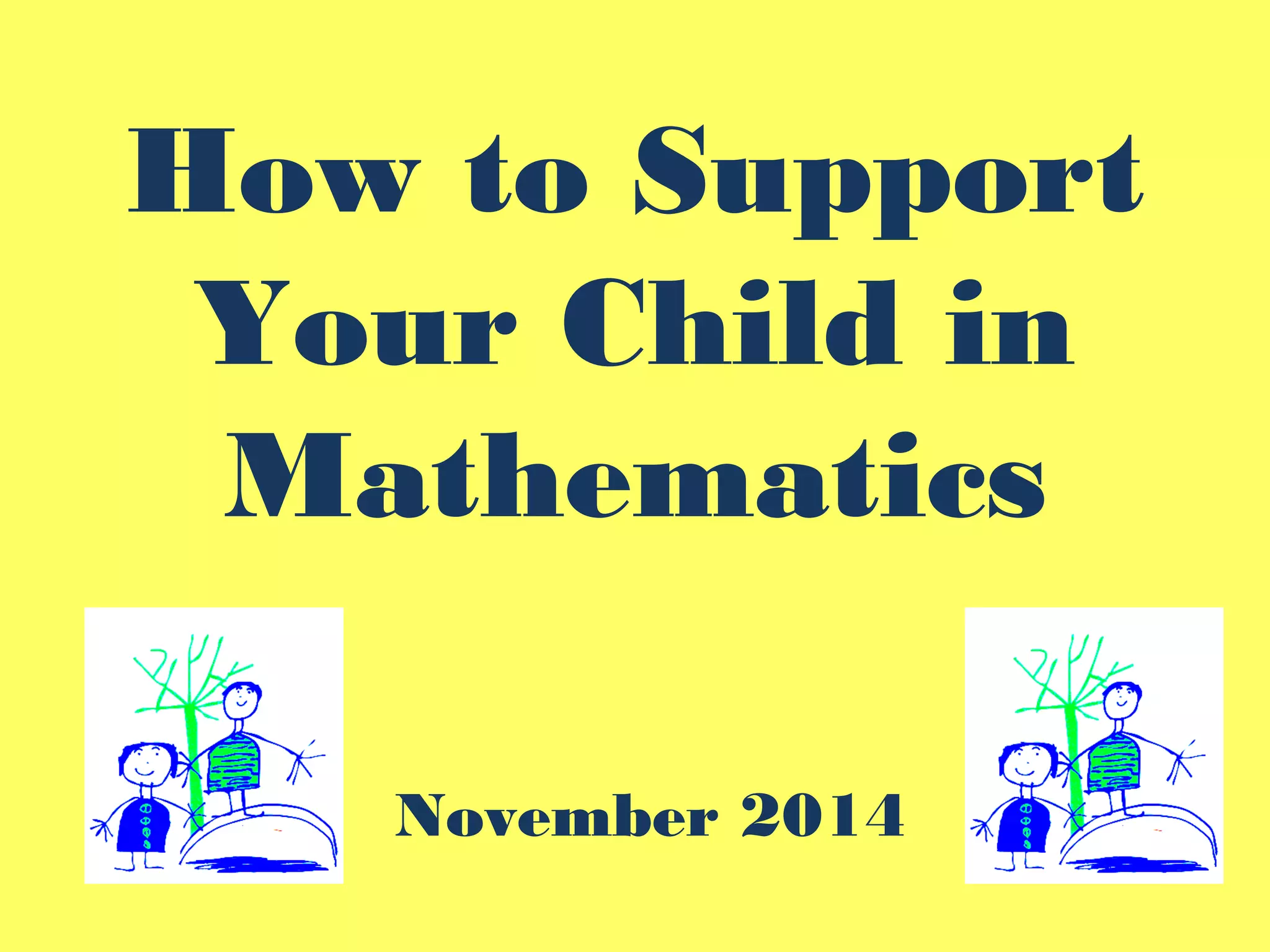 Maths workshop y2 2014 | PPT