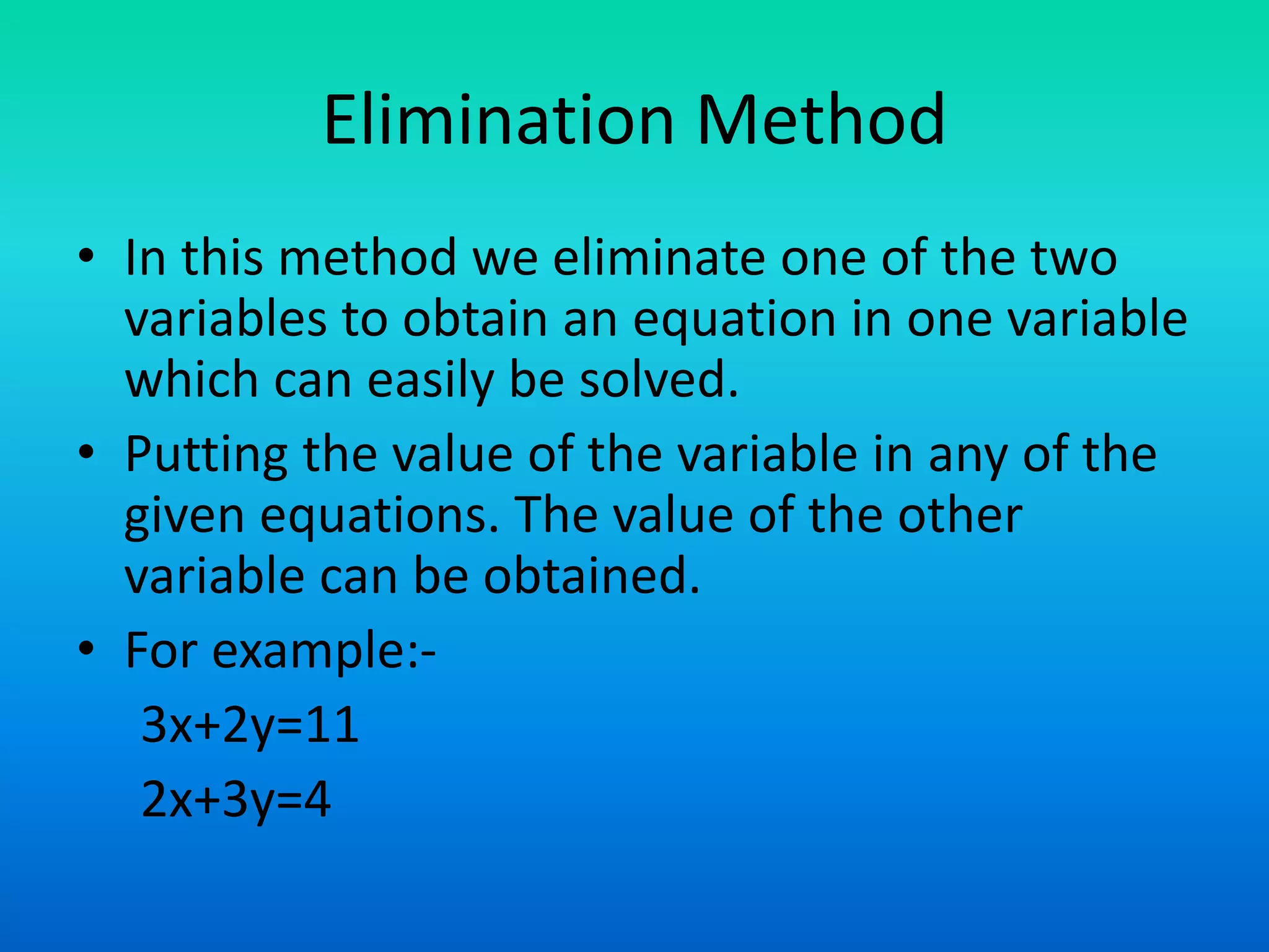 Linear equations in Two Variable | PPTX