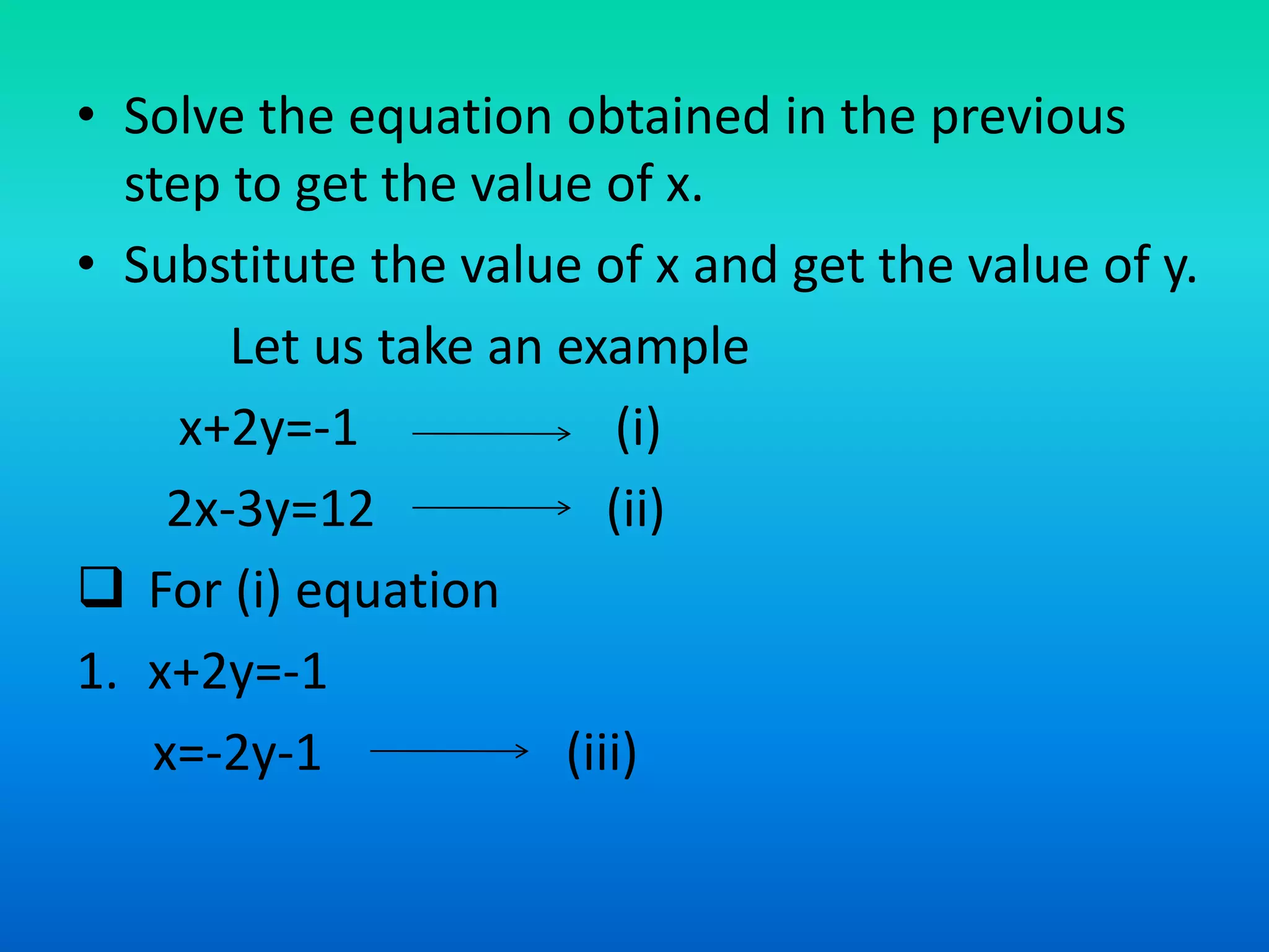 Linear equations in Two Variable | PPTX