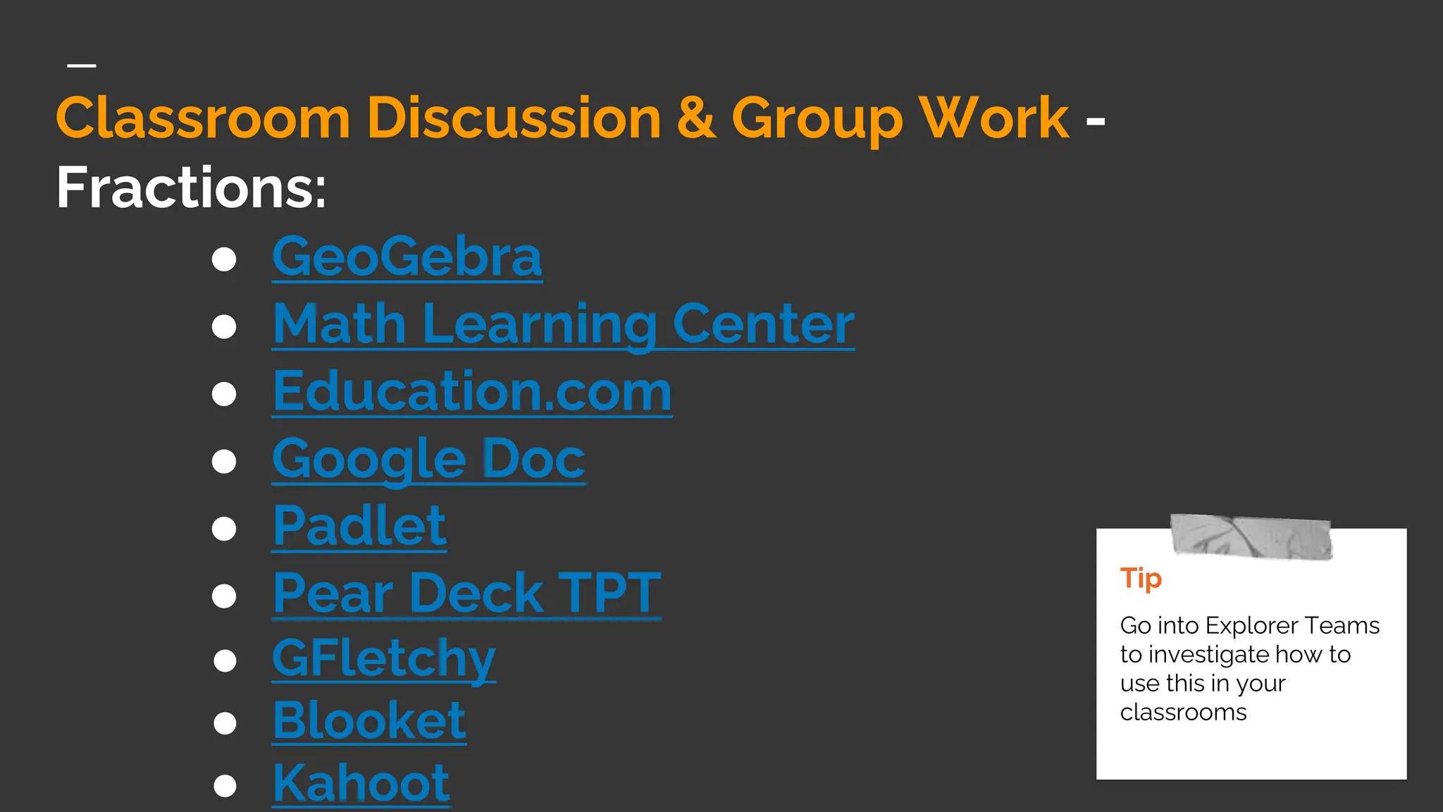 Math Tech Tools powerpoint presentations | PPT