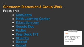 Math Tech Tools powerpoint presentations | PPT