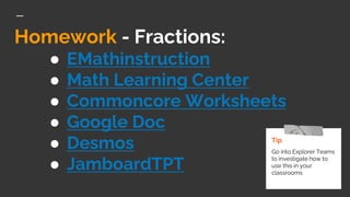 Math Tech Tools powerpoint presentations | PPT