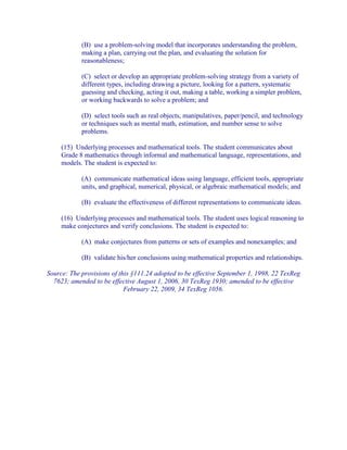 Middle School Math TEKS | PDF