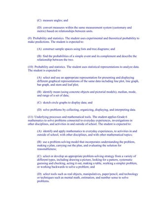 Middle School Math TEKS | PDF