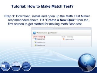 Math test maker | PPT
