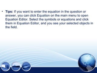 Math test maker | PPT