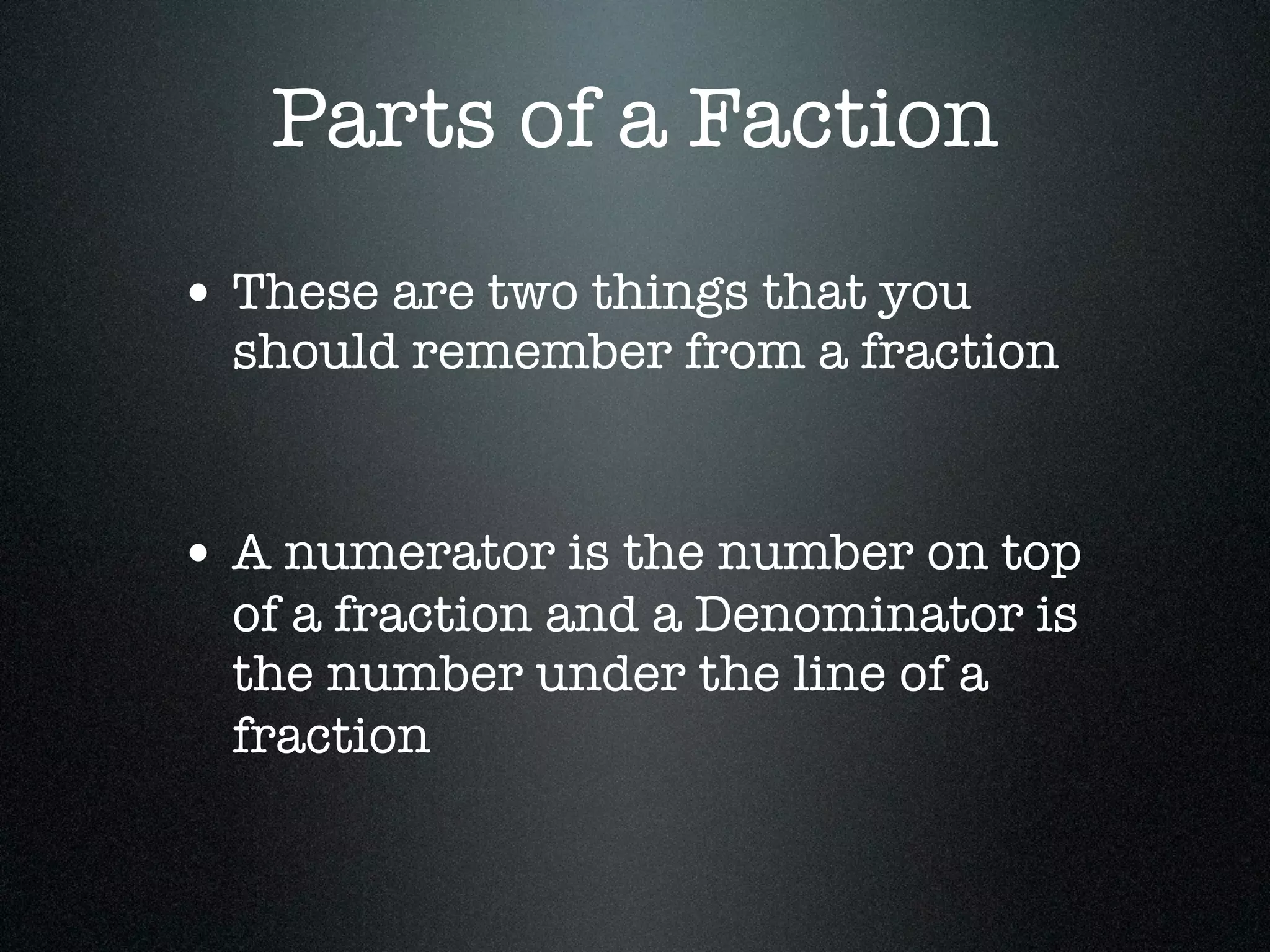 Math things - Fractions | KEY
