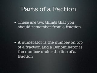 Math things - Fractions | PPT