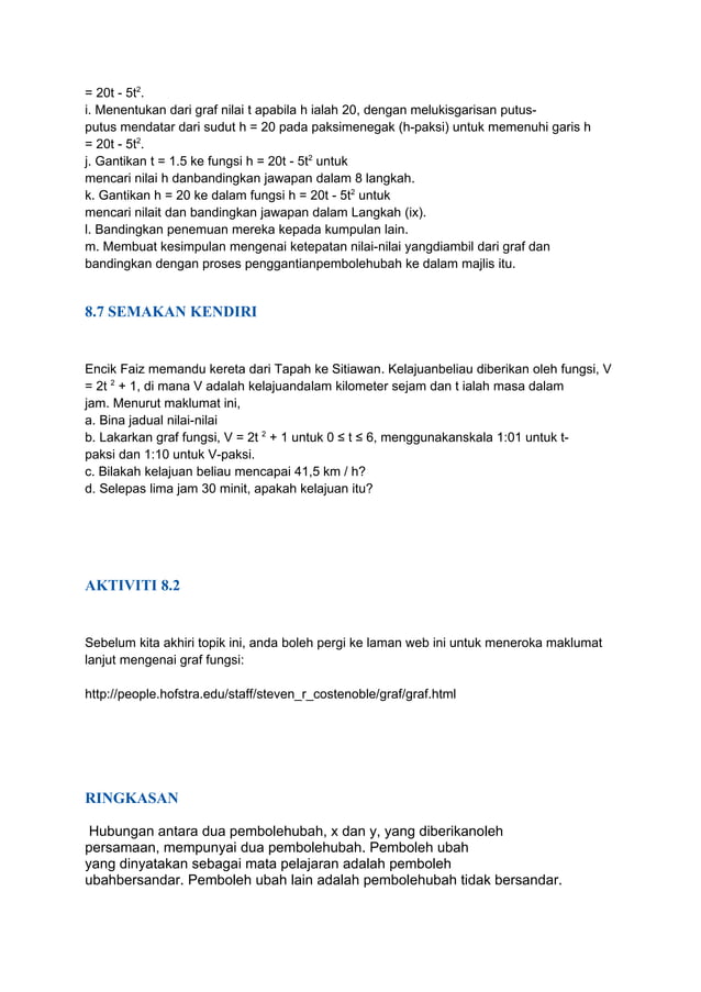 Math ting 3 bab 8 fungsi 1 | DOC