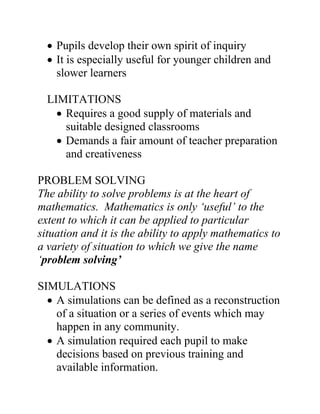 Maths,teaching,methods | PDF