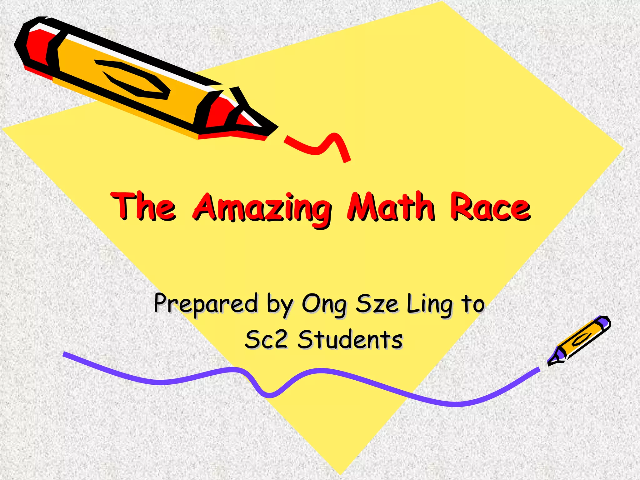 The Amazing Math Race | PPT | Puzzle Video Games | Video Game Genres