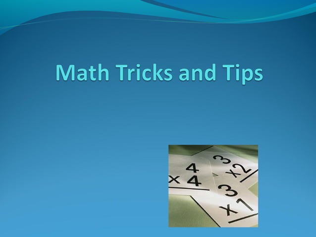 Math tricks | PPT