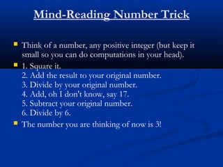Math tricks | PPT