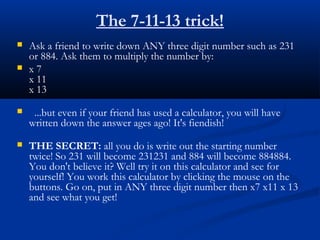Math tricks | PPT