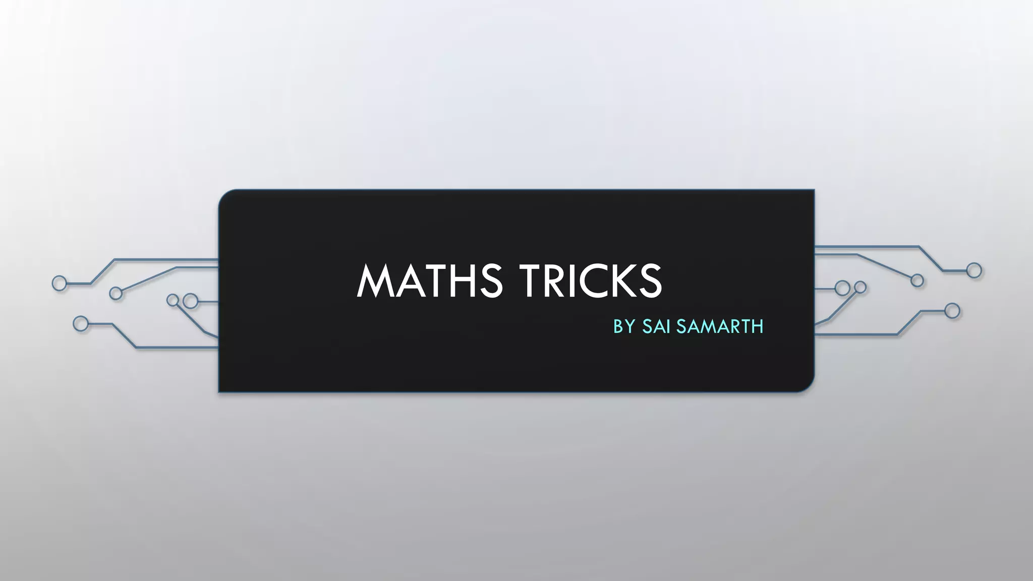 Math tricks ppt (3) | PPT