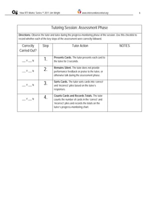 Math tutoring time_delay_integrity_checklist | PDF
