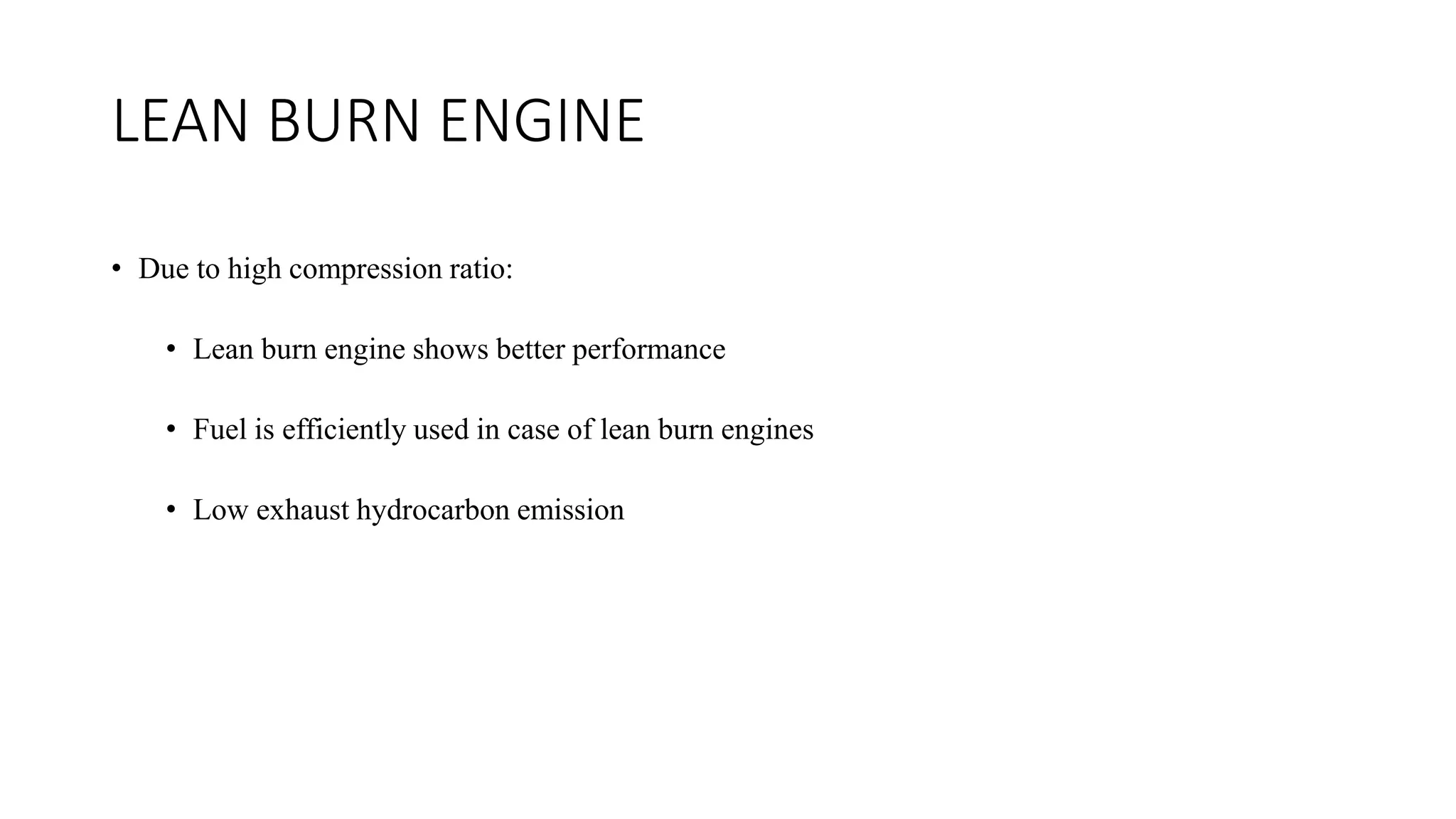 Lean Burn Engine | PPTX