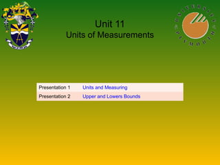 Math unit11 units of measurement | PPT