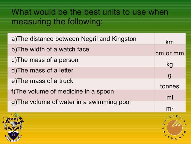 Math unit11 units of measurement