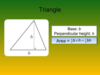 Math unit13 areas | PPT