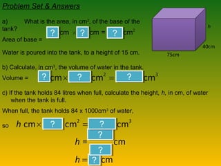 Math unit14 volumes | PPT