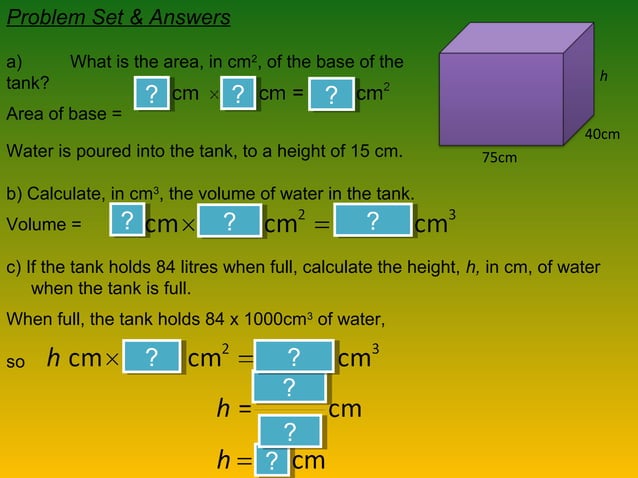 Math unit14 volumes | PPT