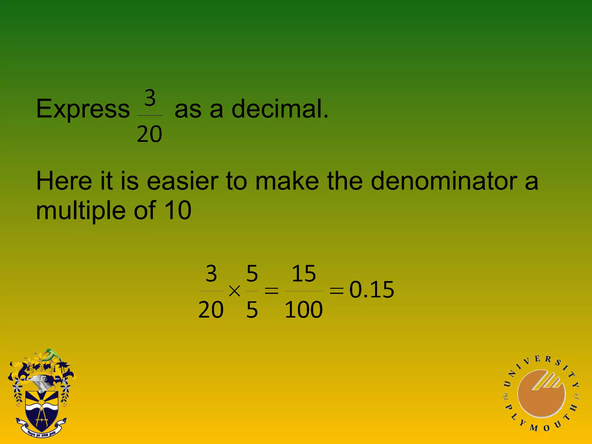 Math unit1 decimals and fractions | PPT