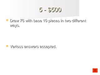 Math unit 1 jeopardy review | PPT