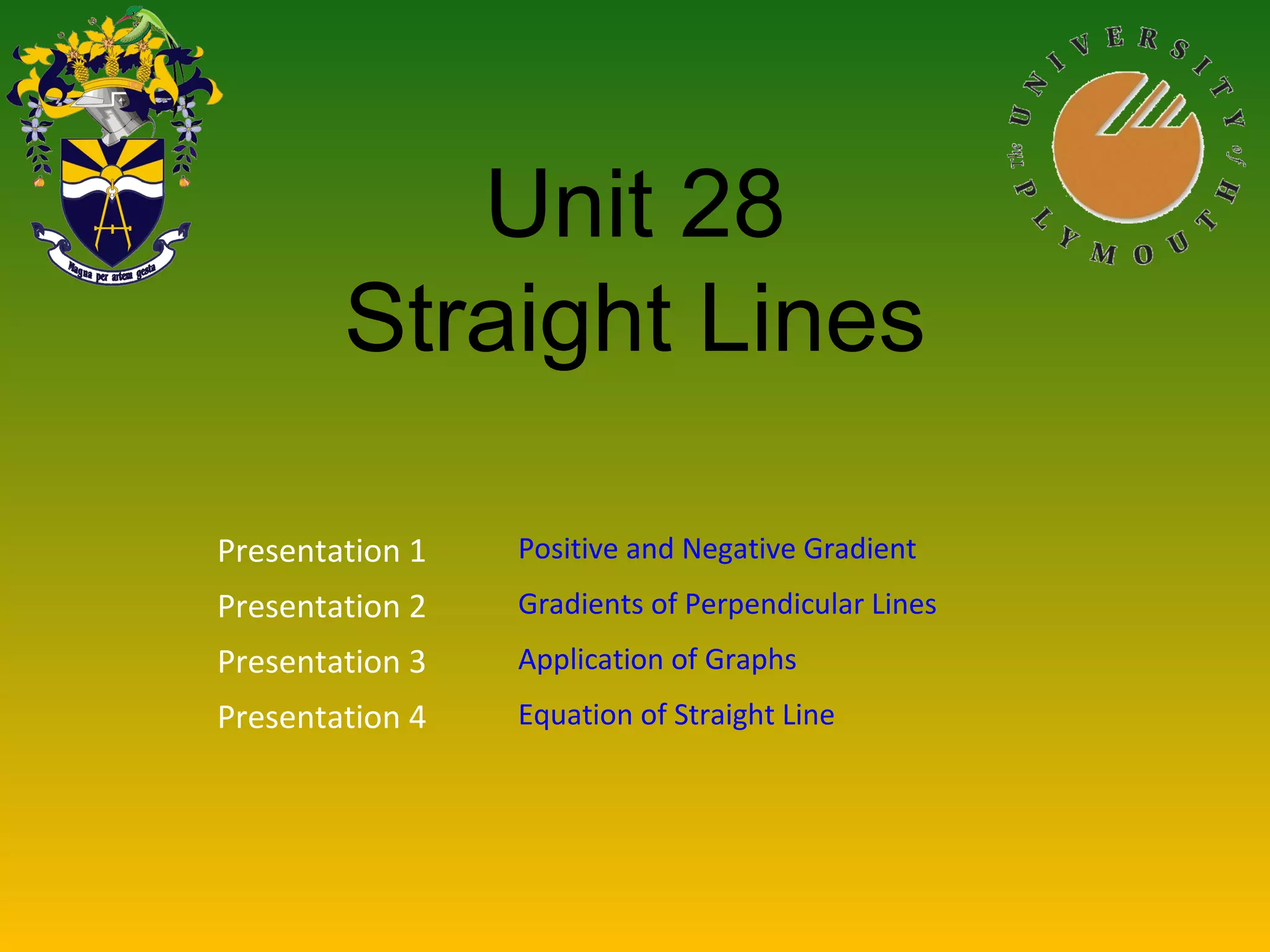 Math unit28 straight lines | PPT